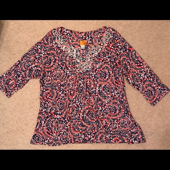 Ruby Rd. | Tops | Adorable 34 Length Sleeve Tunic Top | Poshmark